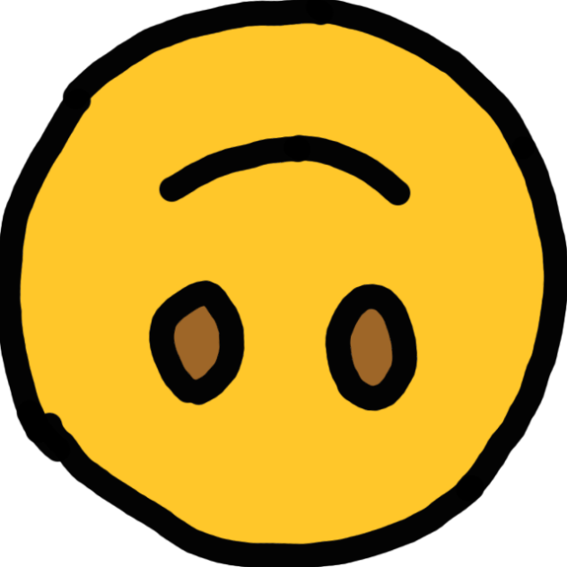 upside down smiling emoji - ibisPaint
