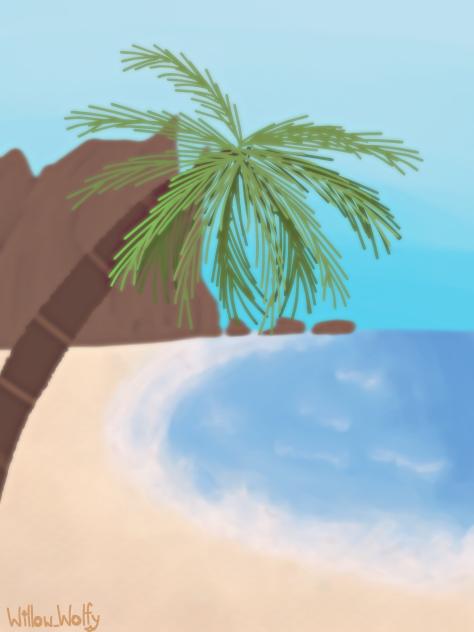Beach background - ibisPaint