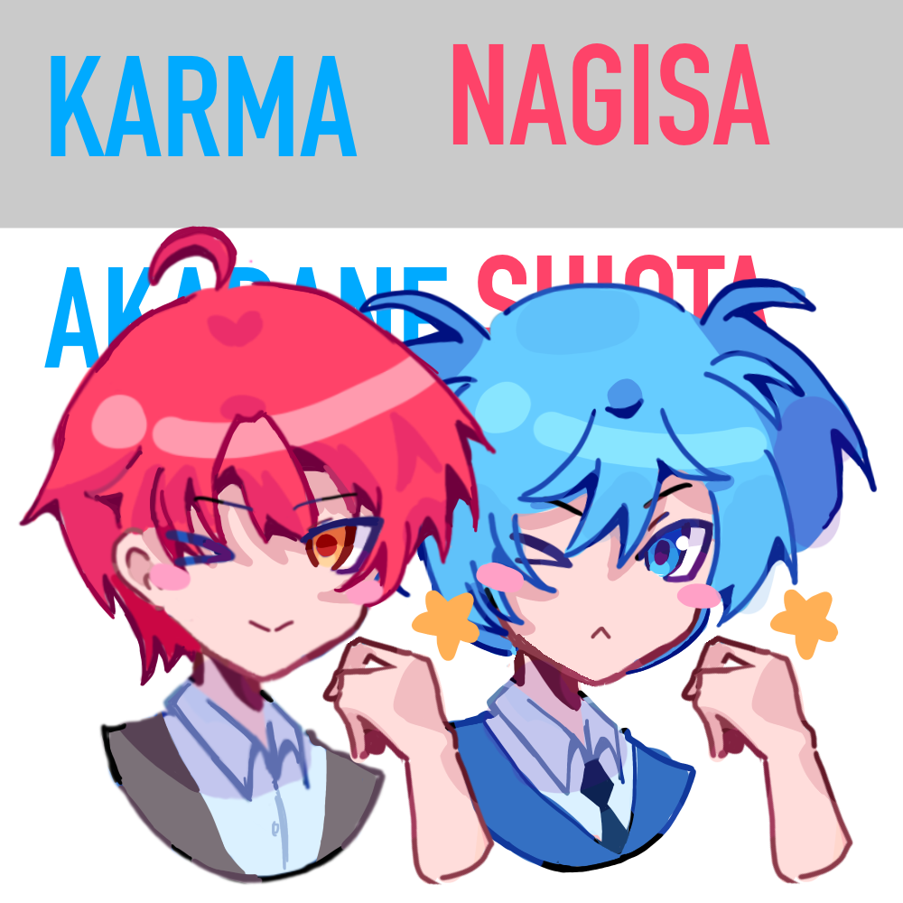 Nagisa Shiota & Karma Akabane - ibisPaint