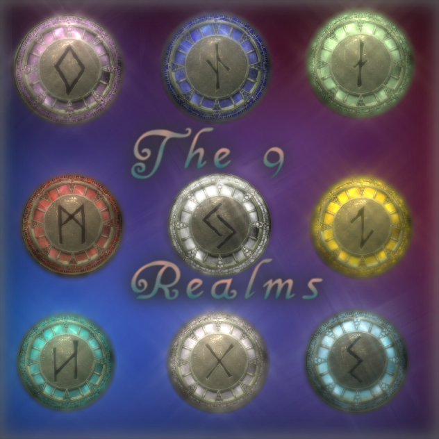 The 9 Realms~Norse Mythology (Updated) - ibisPaint