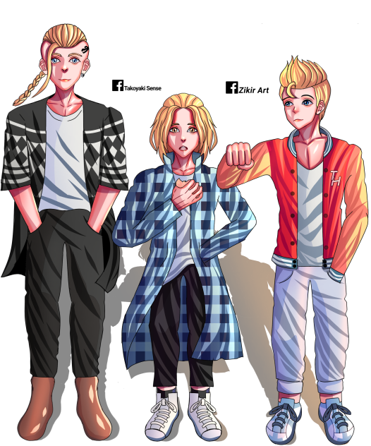 Takemichi, Draken, And Mikey FanArt - ibisPaint