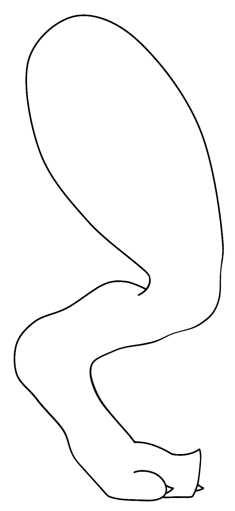 Side-view Digitigrade Leg Stamp (fixed) - ibisPaint