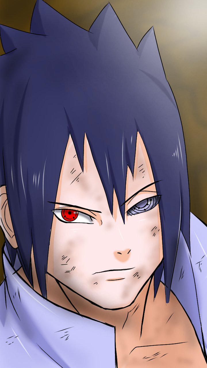 uchiha sasuke mata rinegan ibispaintX - ibisPaint