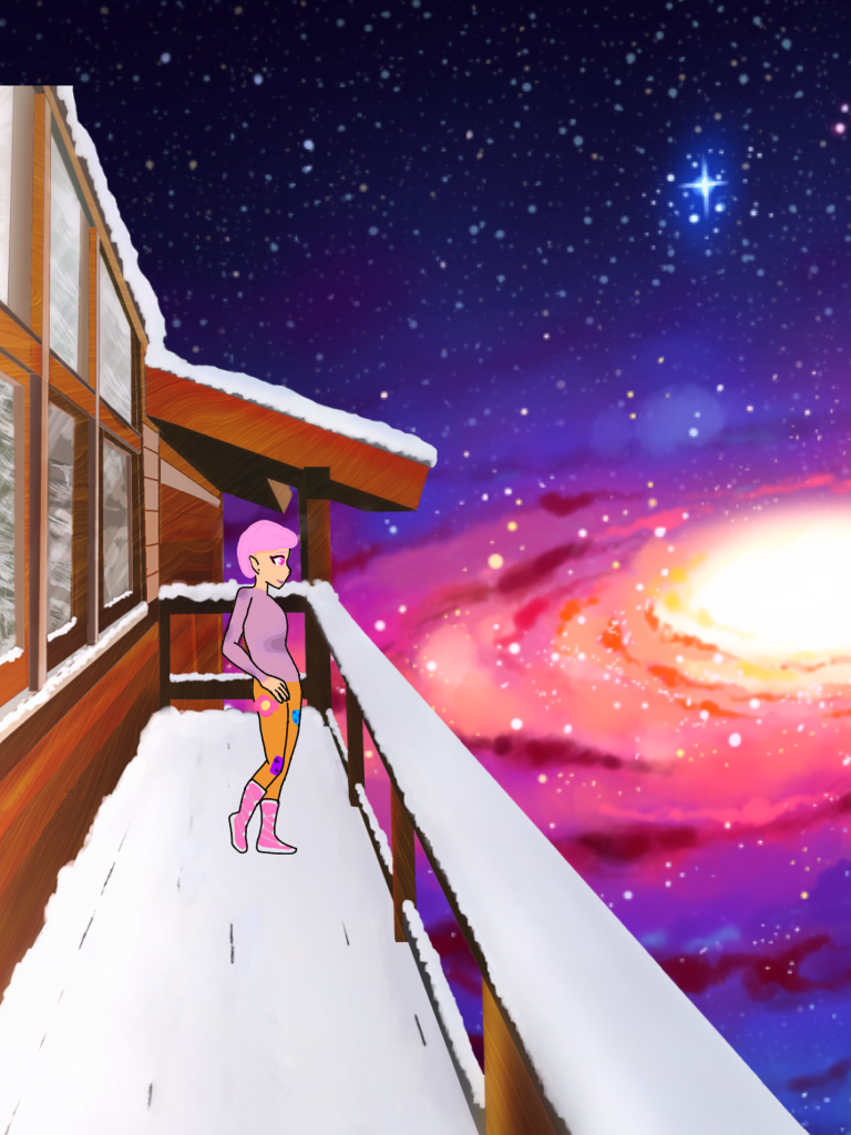 A winter in space - ibisPaint