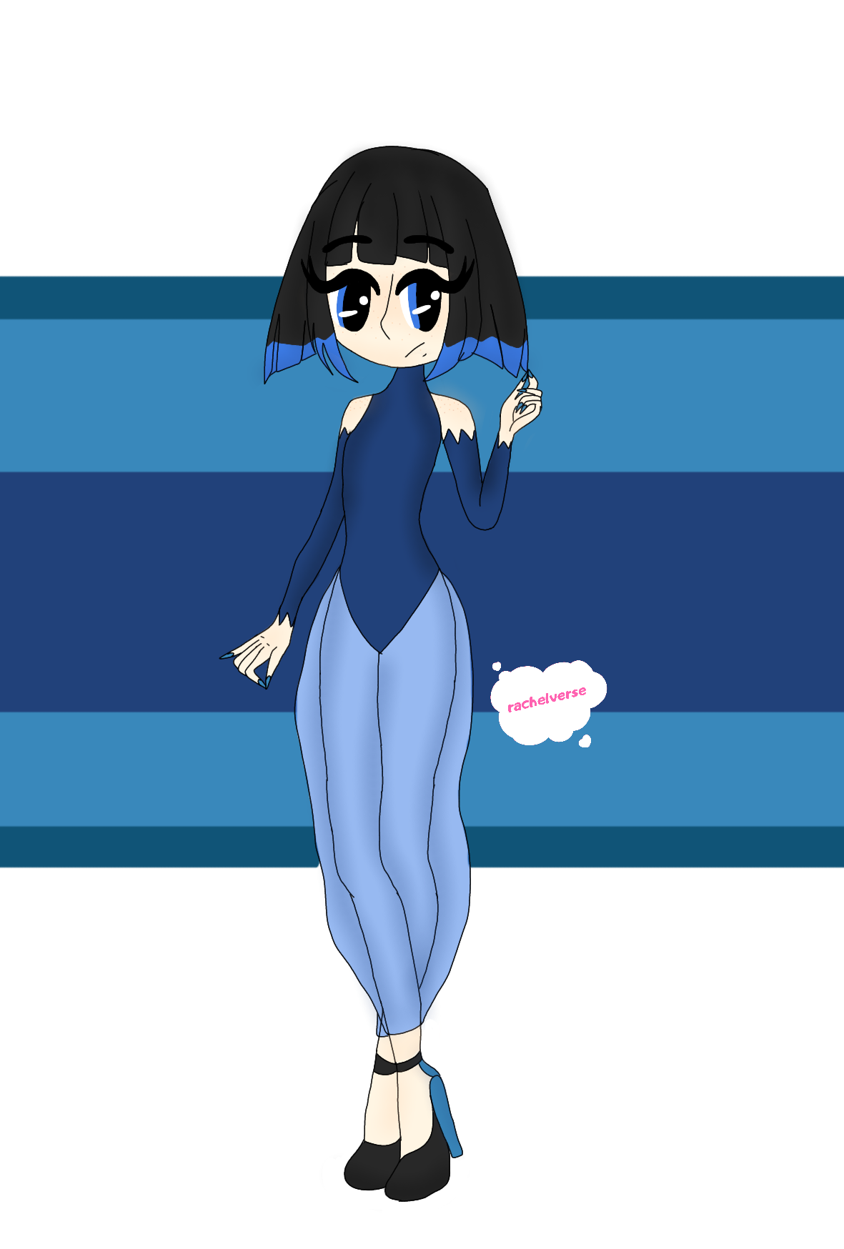 chalotte blue moda 1 - ibisPaint