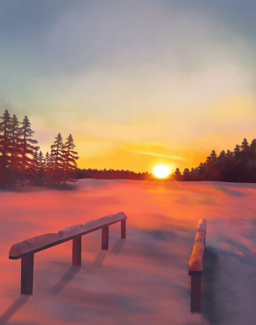 Winter scenery2 - ibisPaint