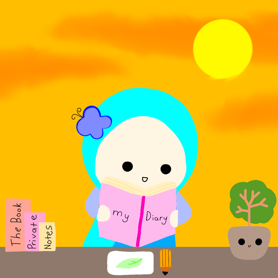 Reading my diary - ibisPaint