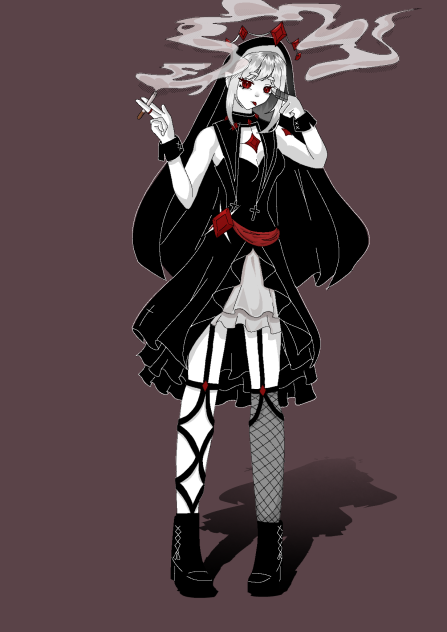 Nun (redraw) - ibisPaint