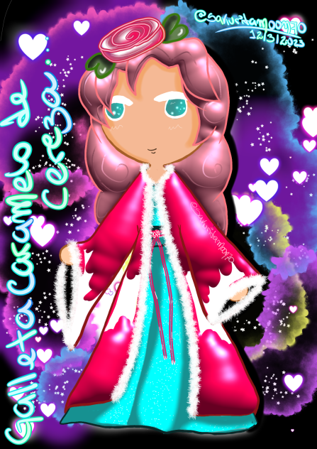 galleta caramelo de cereza - ibisPaint