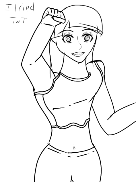 half body drawing - ibisPaint