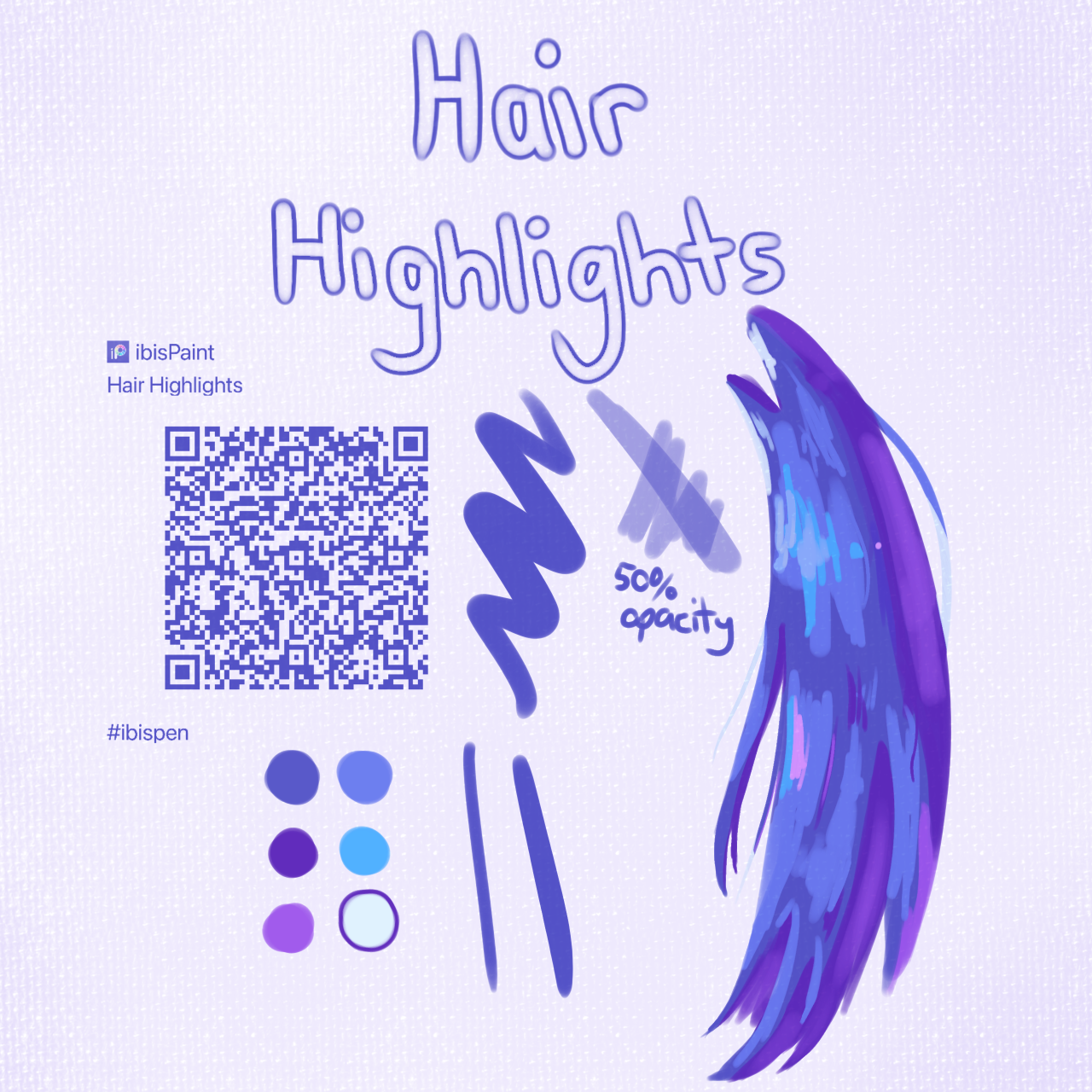 Hair Highlights Brush - ibisPaint