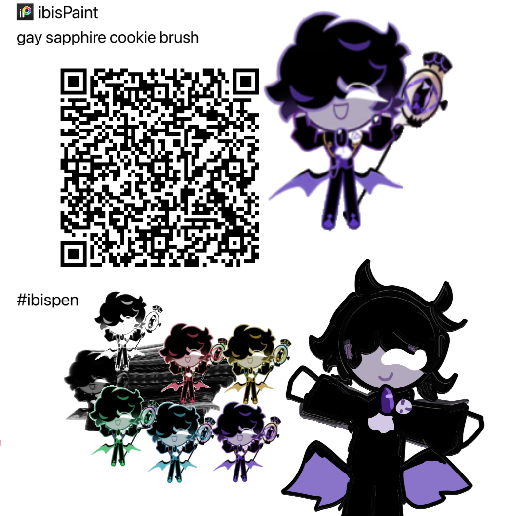 Black sapphire cookie brush (crk) - ibisPaint