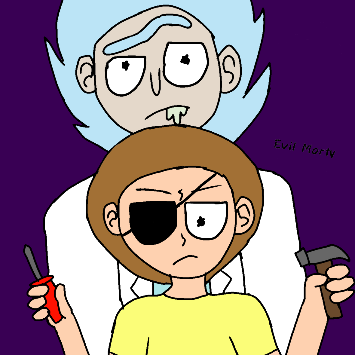 Evil Morty speedpaint - ibisPaint