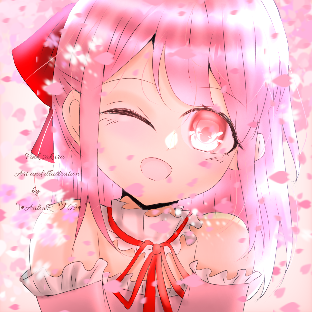 Pink sakura 🌸🌺 - ibisPaint