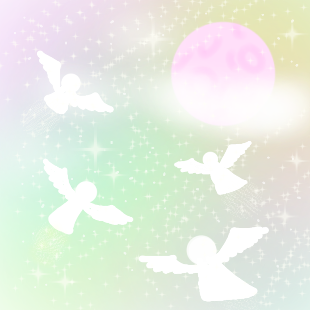 Rainbow sky&angle - ibisPaint