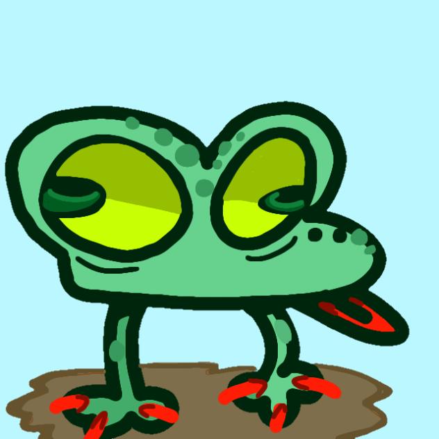 Silly lil frog - ibisPaint