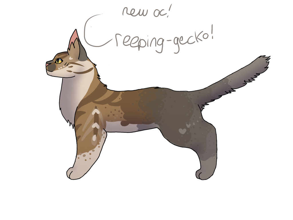 Creeping-gecko [new oc] with shading - ibisPaint