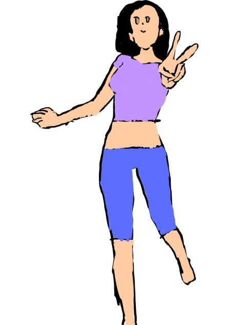 Cami jumping - ibisPaint