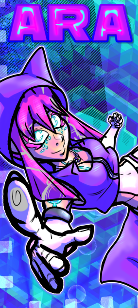 Ara Here Relaxin' Phone Wallpaper - ibisPaint