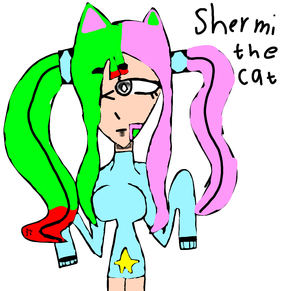 heres my oc shermi da cat - ibisPaint