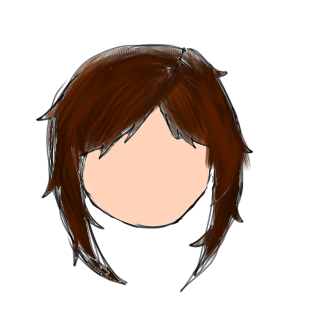 Messy hairstyle - ibisPaint