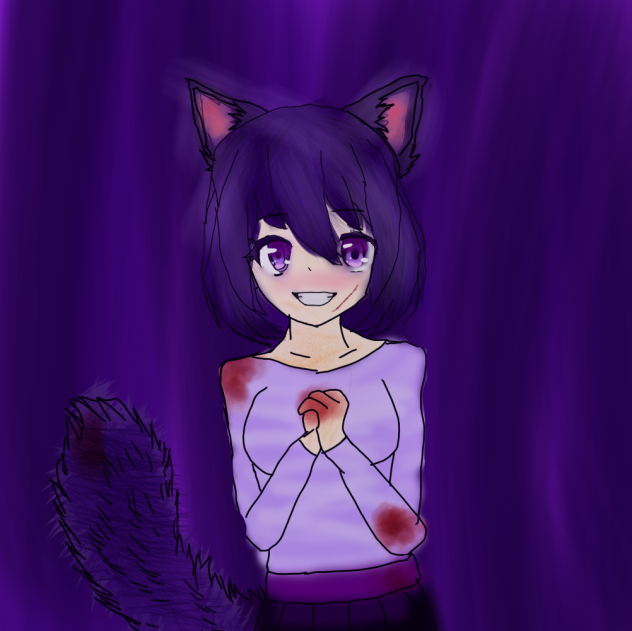 purple wolf girl - ibisPaint