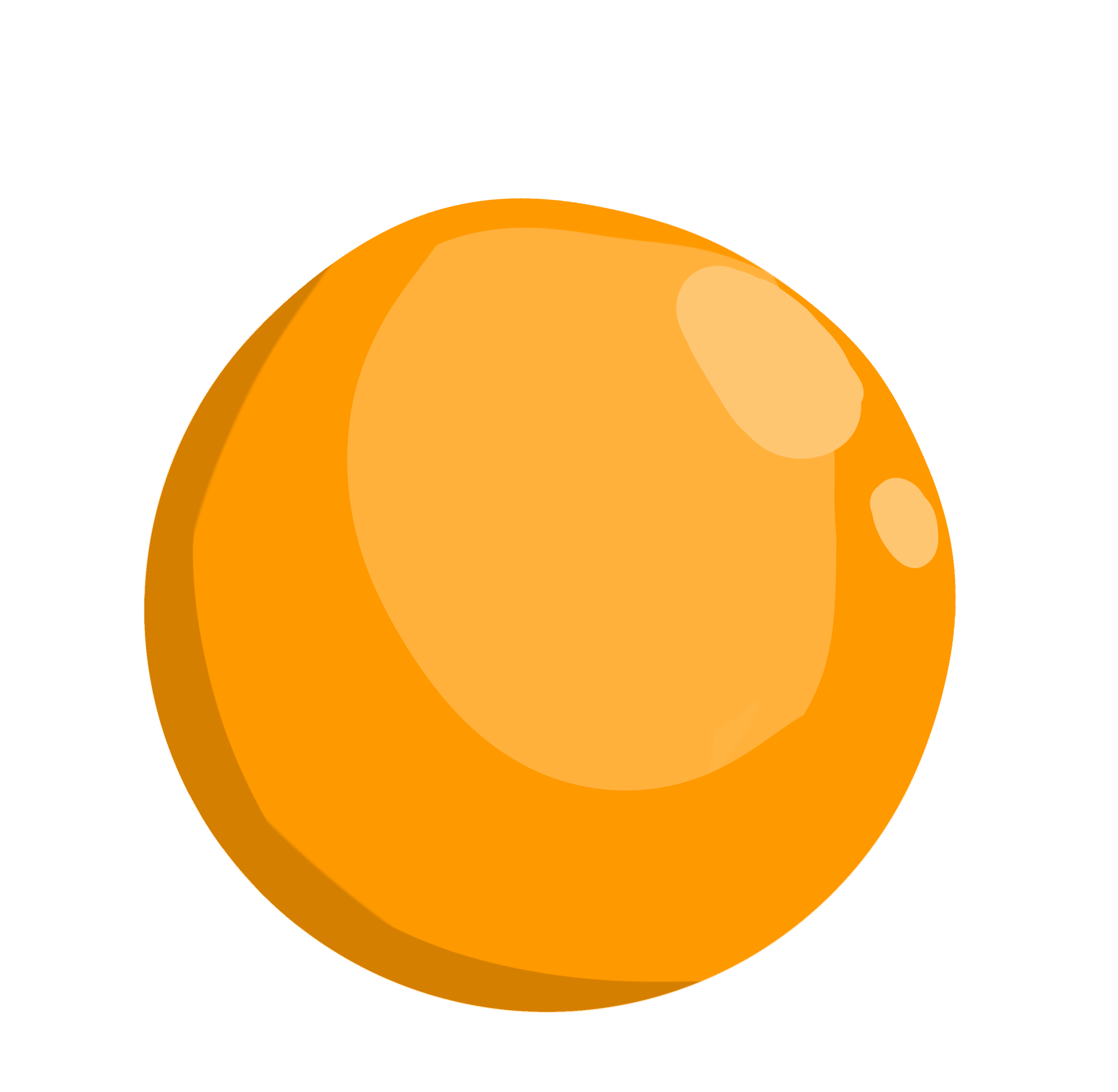 Big round yellow ball - ibisPaint