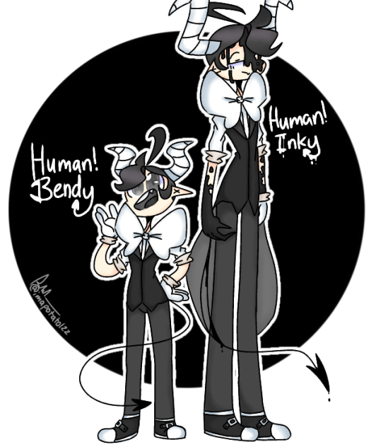 Human!Bendy and Human!Inky + updates - ibisPaint