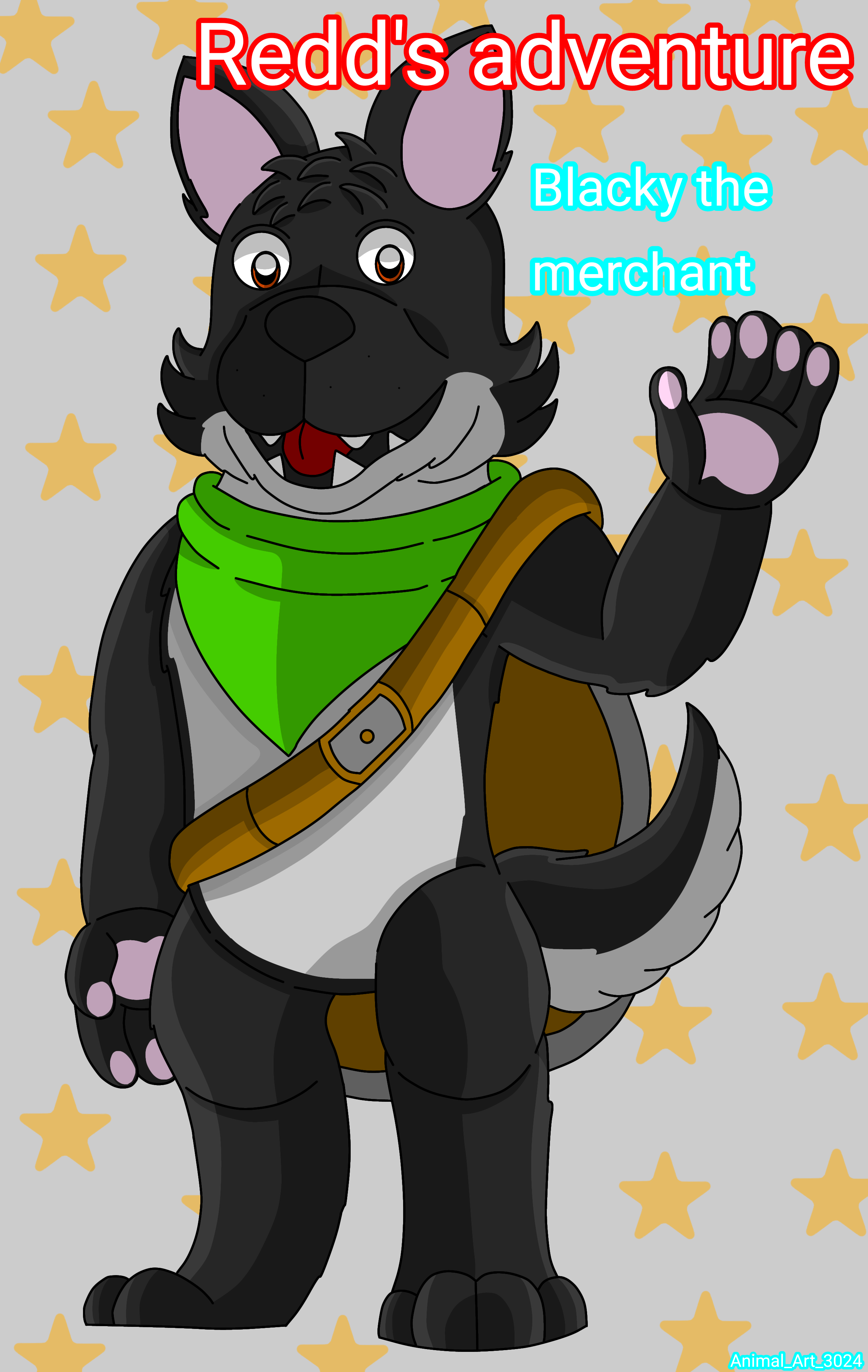 Blacky wolf - ibisPaint