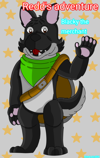 Blacky wolf - ibisPaint