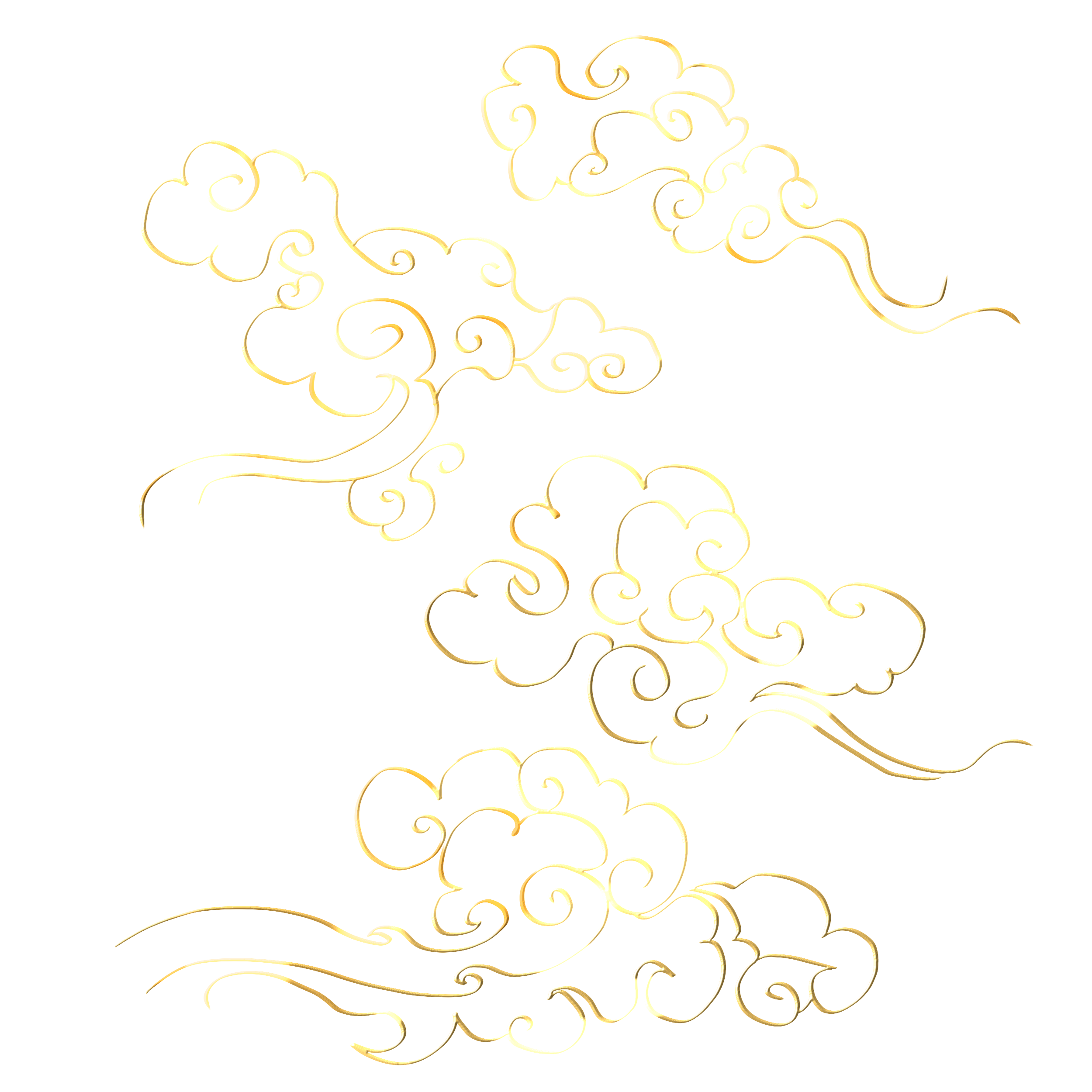 Auspicious Clouds Outline - ibisPaint