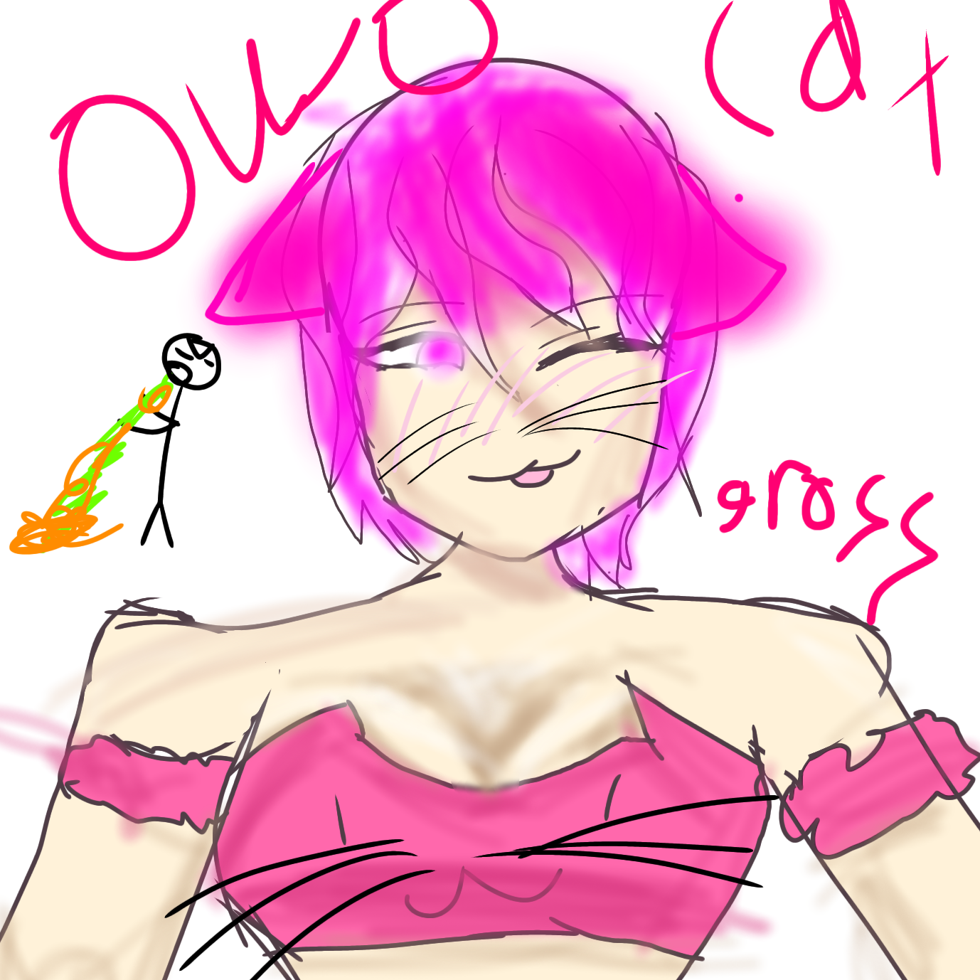WE ALL JATE THE OWO CAT GRRR - ibisPaint