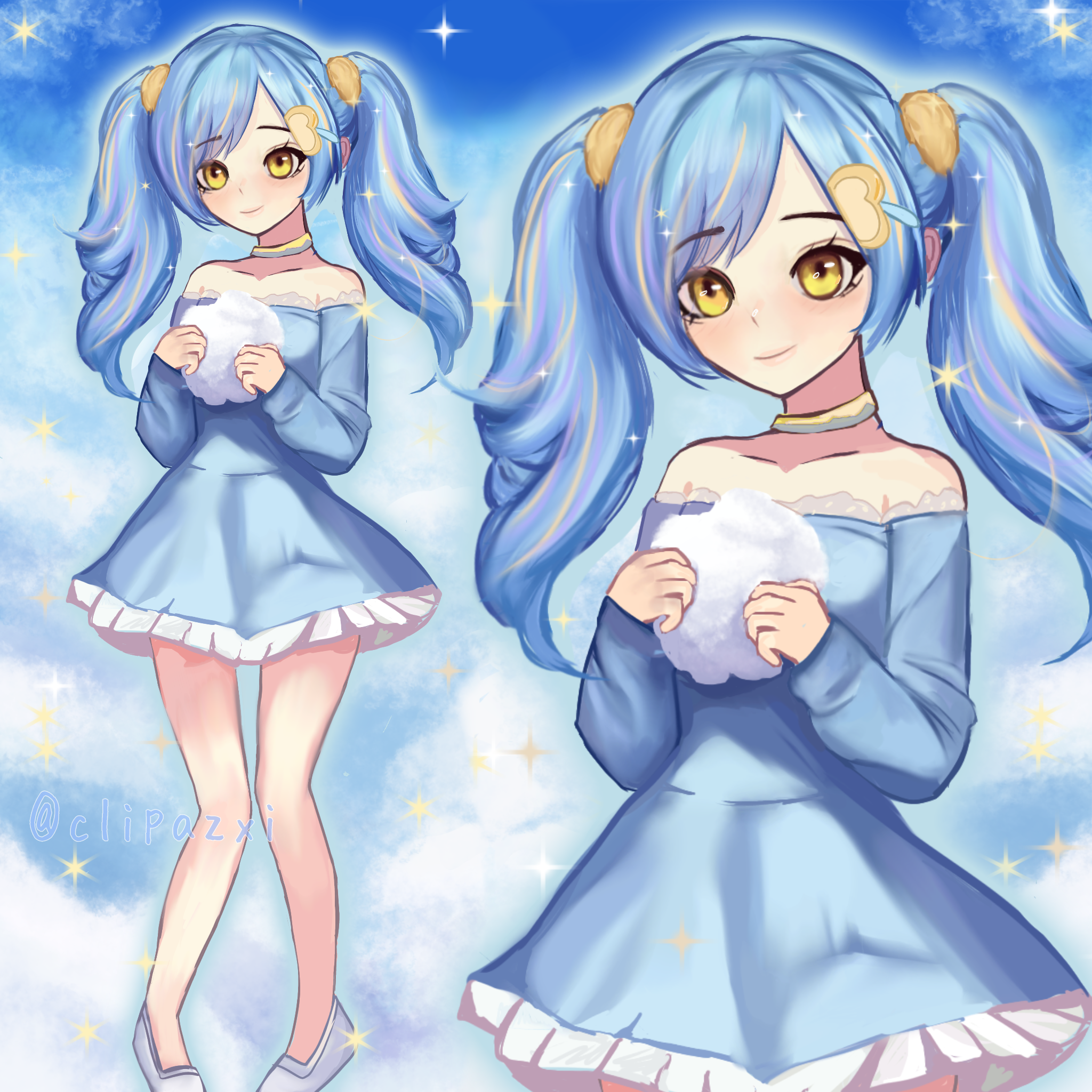 cloud girl oc - ibisPaint