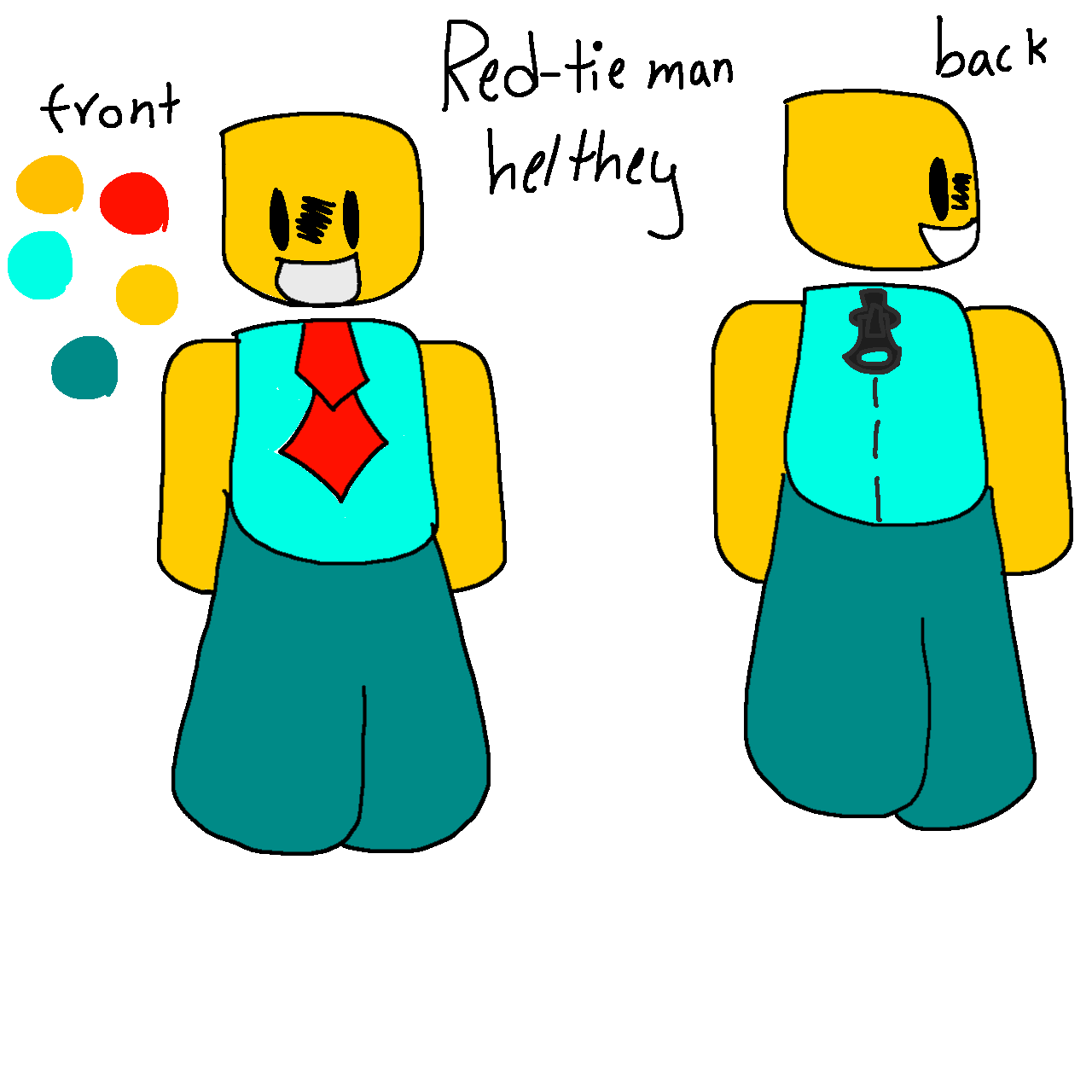red-tie man sheet - ibisPaint