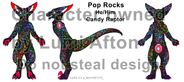 Pop Rocks the Candy Raptor - ibisPaint