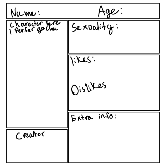 Character sheet for my comic - ibisPaint