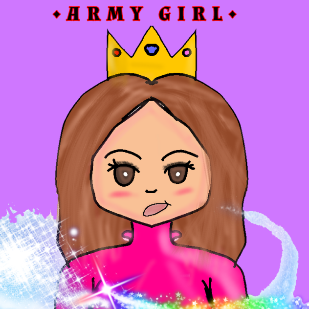 normal girl changed into an army girl - ibisPaint