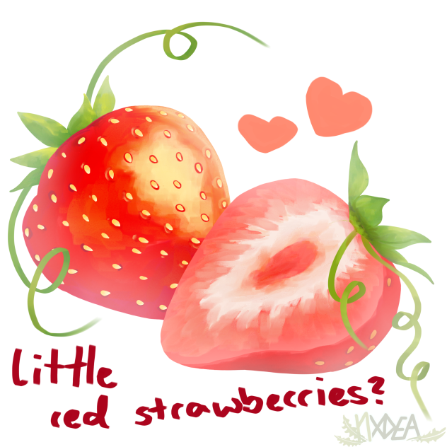 Little red strawberries - ibisPaint