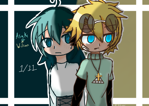 Asuki and Wilson - ibisPaint