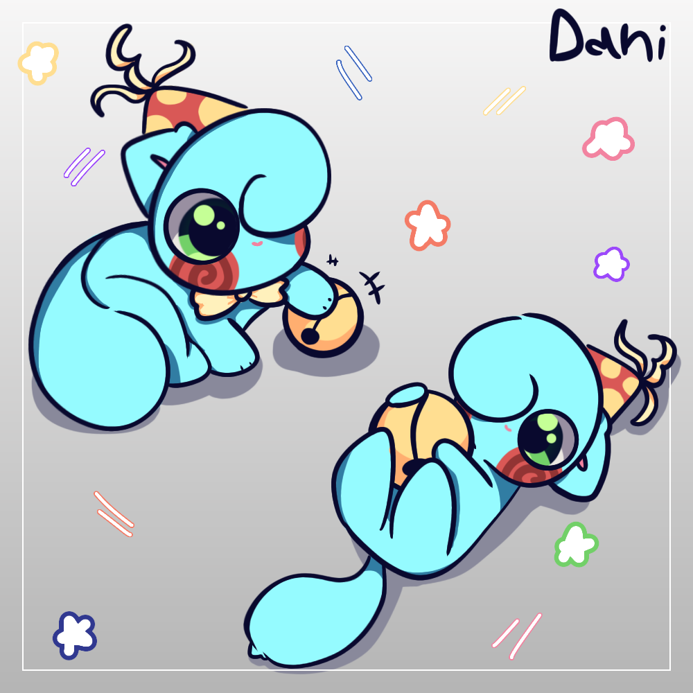 Cyan Cat! 😻 - ibisPaint