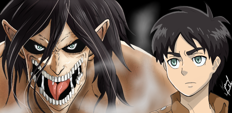 Titán de Ataque-Eren Jaeger - ibisPaint
