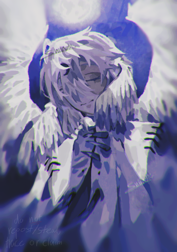 a caress of feathers, light as moonshine - ibisPaint