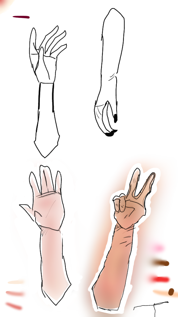how to draw a hands - ibisPaint