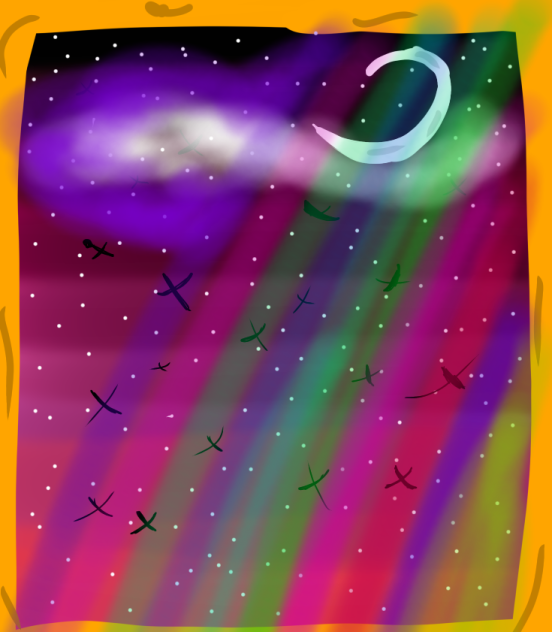 star galaxy northern Lights - ibisPaint