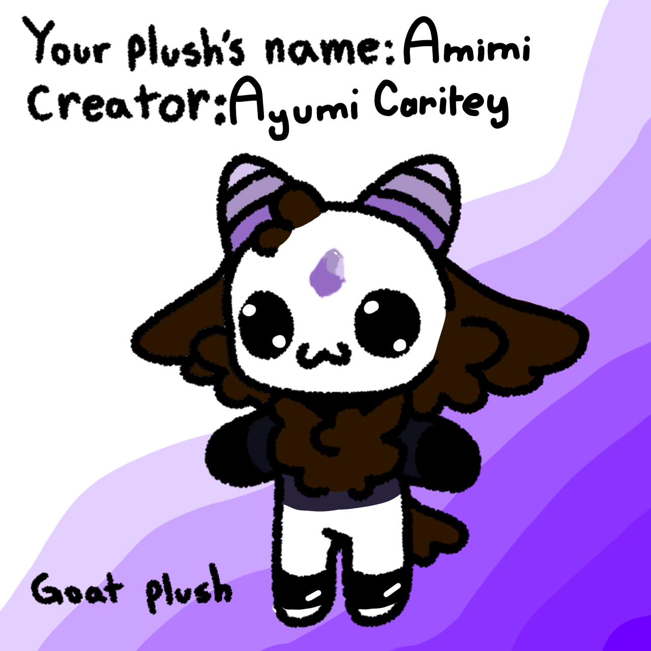 Cute goat plushie 🥹 - ibisPaint