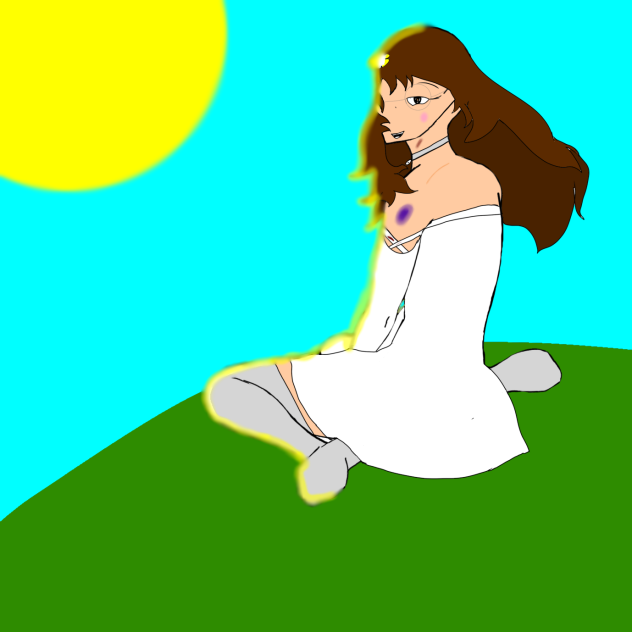 Maria sitting - ibisPaint