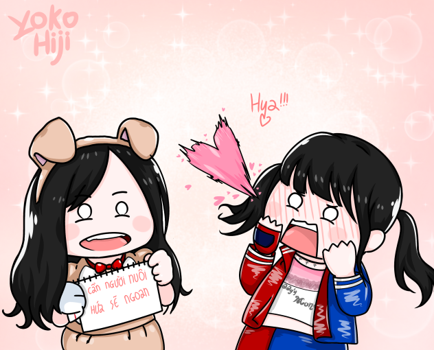 chó nhỏ Hiji và Harley Yoko - ibisPaint