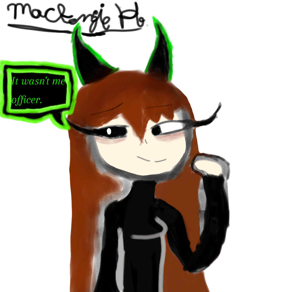 Glitch demon questioned for crimes.. - ibisPaint