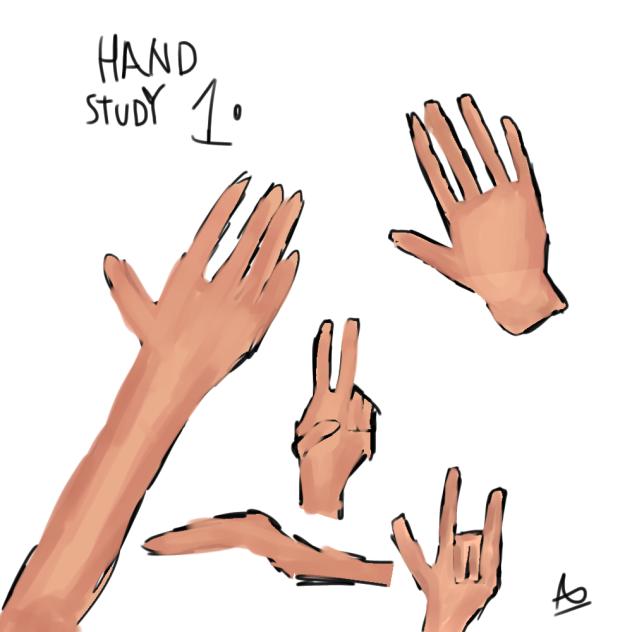 Hand study #1 - ibisPaint
