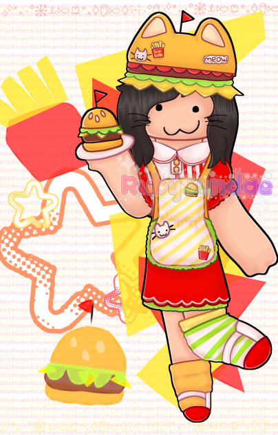 Silly Burger Gal 🍔 (ROBLOX OC) - ibisPaint